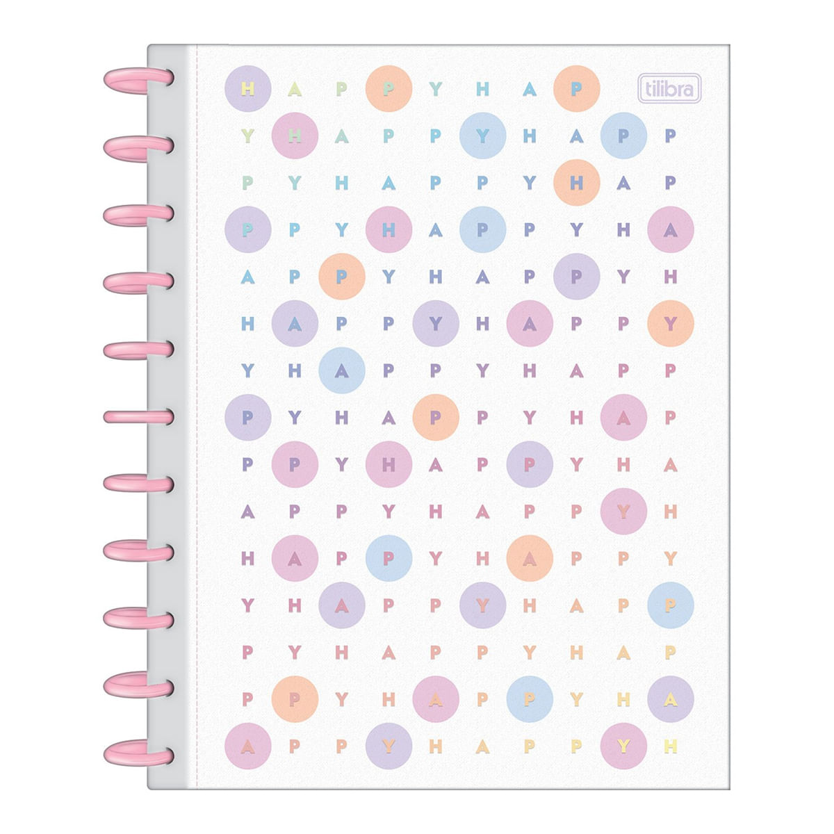 Caderno Capa Dura Tilibra Tilidisco Universitário 10 Matérias Happy com ...