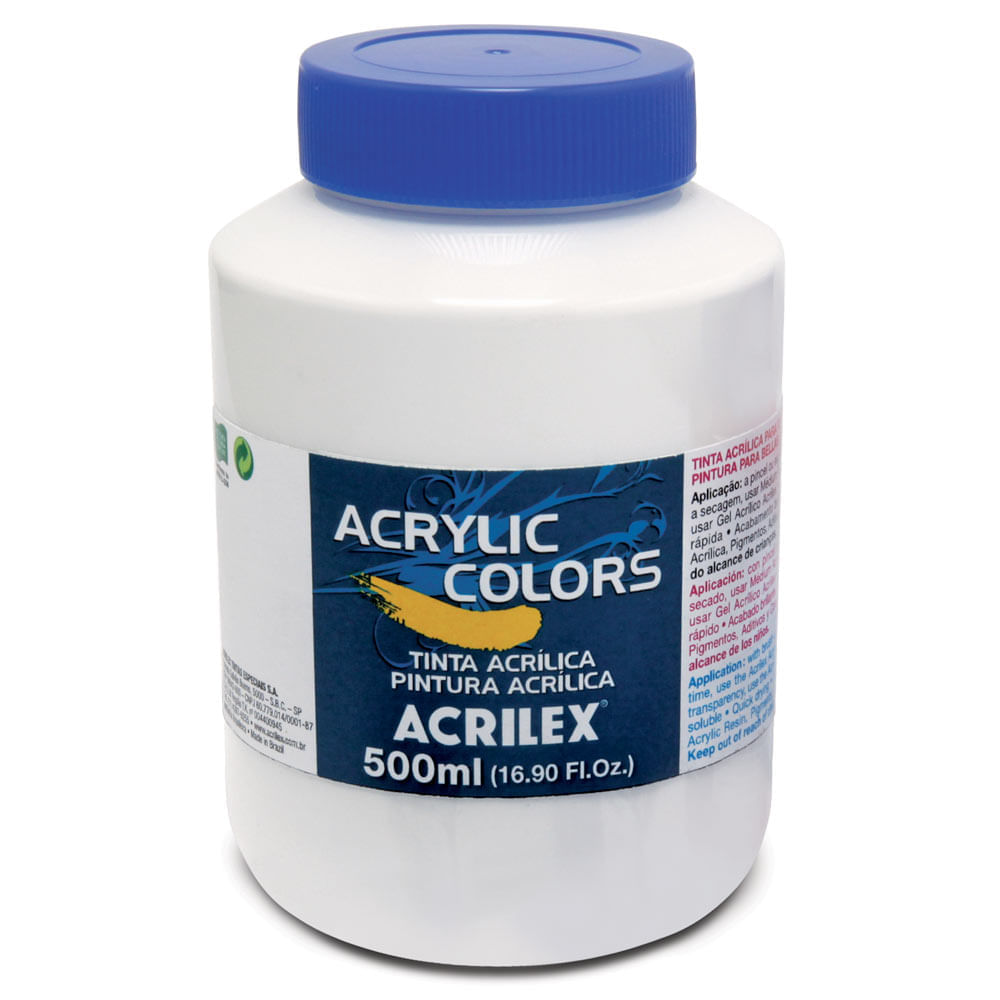Tinta Acrílica Acrylic Colors Acrilex 500 ml - 13150-319 - Casa da Arte ...